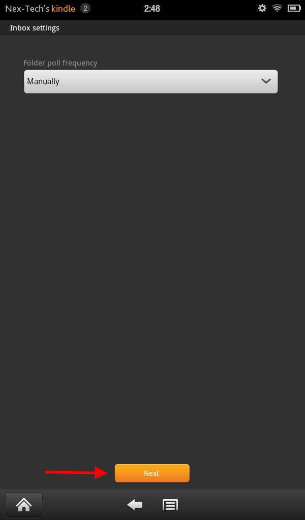 Amazon Kindle Fire - E-mail Setup